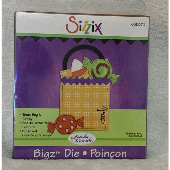 Sizzix | Office | New Sizxix Bigz Die Cutting Die Treat Bag Candy ...